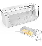 Amazon.com | Cnsndqedke Butter Dish with Lid and Knife, 180° Rotating ...