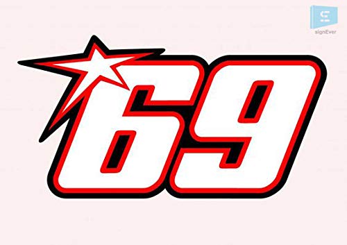 SIGN EVER 69 Racing Sticker for Bike Car Guitar Laptop Auto Vinyl Decal ...