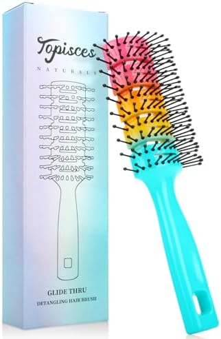 Amazon.com : Topisces 11 Row Vent Hair Brush, Vented Hairbrush for Men ...