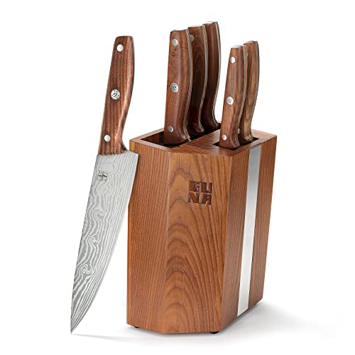 Top 10 Best Wooden Handle Knife Blocks : Reviews & Buying Guide - Katynel