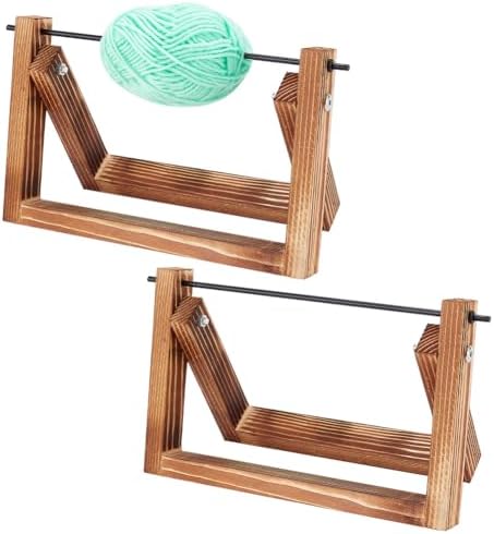 Amazon.com: Wooden Yarn Spool Holder, Joyeee Classic Thread Spool ...