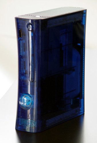 Amazon.com: xcm replacement case (Ocean Blue) for xbox 360 Arcade ...