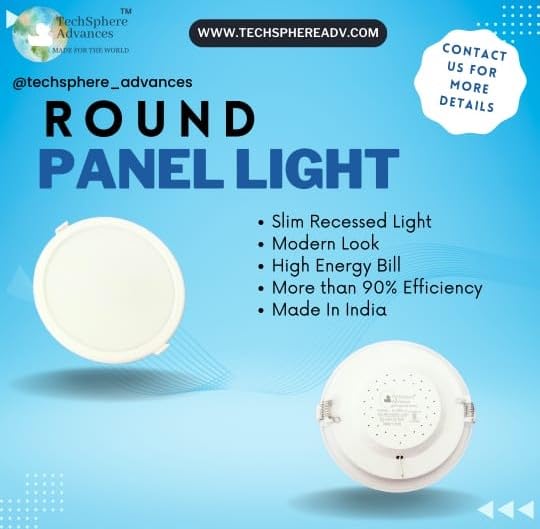 TechSphere Advances Elara 7 | Silver Line Recessed LED Light | Wattage 7W | Warranty: 12 Months ...