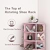 Amazon.com: Maotifeys Rotating Shoe Rack Tower, 7-Tier Spinning Shoe ...