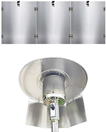 Amazon.com: 3 Pcs Patio Heater Reflector Shield, Foldable Heat Focusing ...
