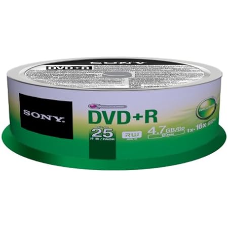 Sony DVD Recordable Media DVD-R -16x -4.70 GB -50 Pack Spindle Bulk ...