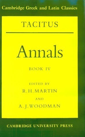 Amazon.com: Tacitus: Annals Book IV (Cambridge Greek and Latin Classics ...