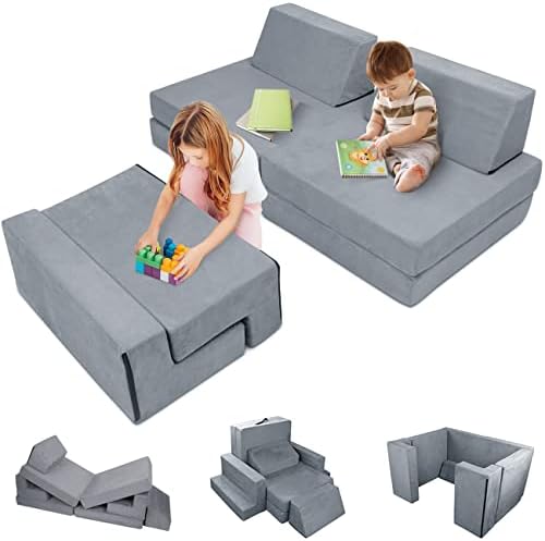 Lunix LX15 14pcs Modular Kids Play Couch, Child Sectional Sofa ...