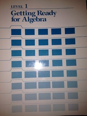 Getting Ready for Algebra Level 1: Franklin D. Demana: Amazon.com: Books