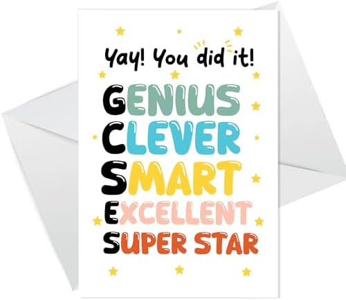 RED OCEAN Passed GCSE Exams Congratulations Cards, GCSE Results Day ...