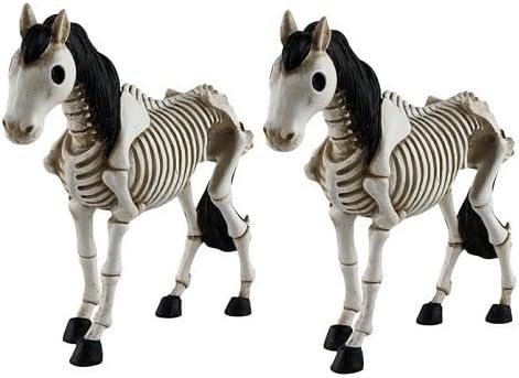 Amazon.com: 2 Horse Skeleton Halloween Decoration, Halloween Skeleton ...