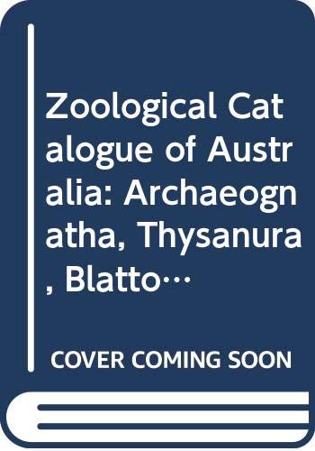 Buy Zoological Catalogue of Australia Vol 23 Archaeognatha ...
