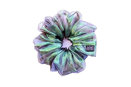 Amazon.com: Oversized Iridescent Organza Scrunchie – Extra-Large Sheer ...