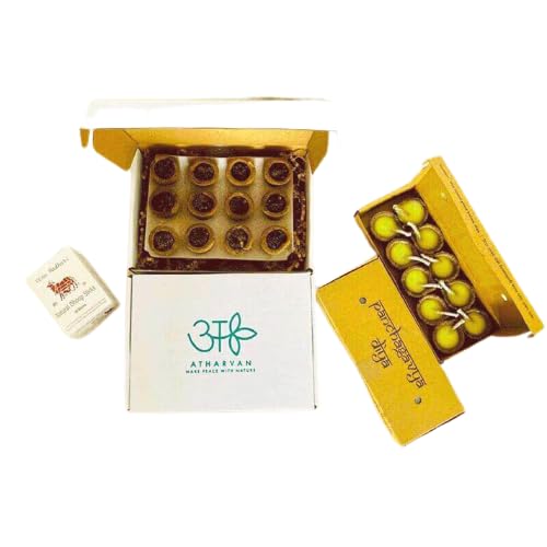 ATHARVAN Eco-Friendly Pooja Kit |Panchgavya Diyas,Venu Madhuri’s Dhoop ...
