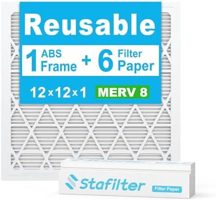 Amazon.com: TRIGHTFILTERS 12x12x1 Air Filter 4 Pack, MERV 8 Pleated ...