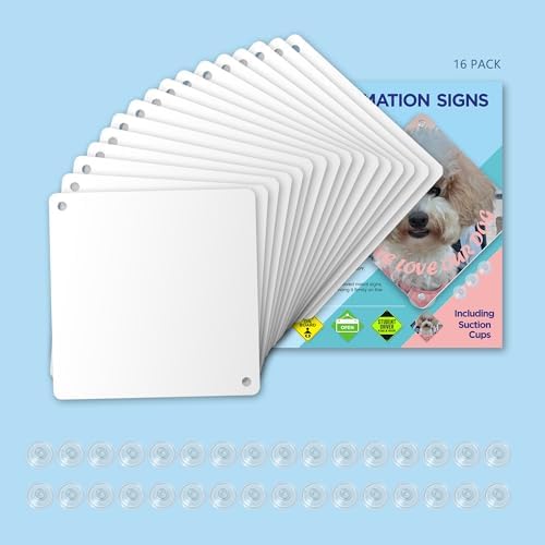 Amazon.com: Metal Sublimation Signs, 16 Pack 6" x 6" Sublimation Blanks ...