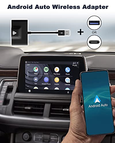 Wireless Android Auto Adapter, Android Auto Wireless USB Dongle for ...