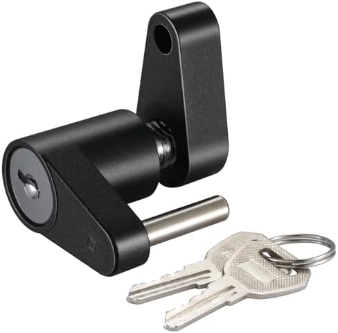 Amazon.com: CZC AUTO Black Trailer Hitch Coupler Lock, Dia 1/4 Inch, 3/ ...