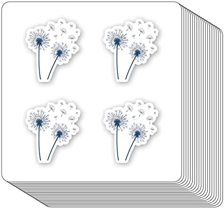Amazon.com: Dandelion Flower Stickers 1in for Scrapbooking, Arts, Craft ...