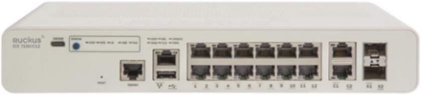 Amazon.com: Ruckus Brocade ICX 7150 Compact Switch (ICX7150-C12P-2X1G ...