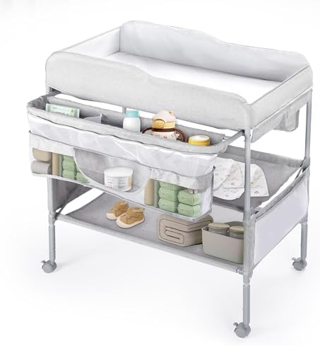 Amazon.com : Portable Baby Changing Table, Foldable Diaper Changing ...