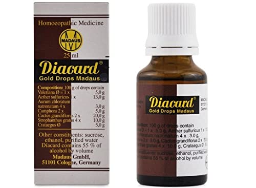 Amazon.com: Diacard Gold Drops Madaus 25ml New : Health & Household