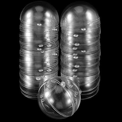 Amazon.com: NINGWAAN 40 Pack 3.54 Inch Acrylic Hanging Globe, Plastic ...