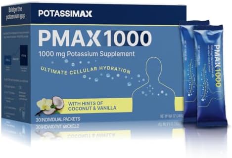 Amazon.com: PMAX1000 High Dose Pure Potassium Electrolyte Supplement ...