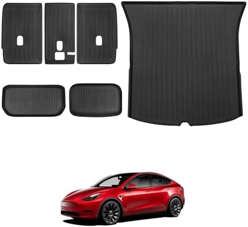 Amazon.com: BASENOR 2020-2025 Tesla Model Y Rear Trunk Mat with ...