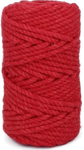 Amazon.com : CleverDelights Red Jute Twine - 50 Yards - 2mm Diameter ...