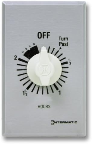Intermatic FD32HW 2-Hour Spring-Loaded Wall Timer for Lights and Fans ...