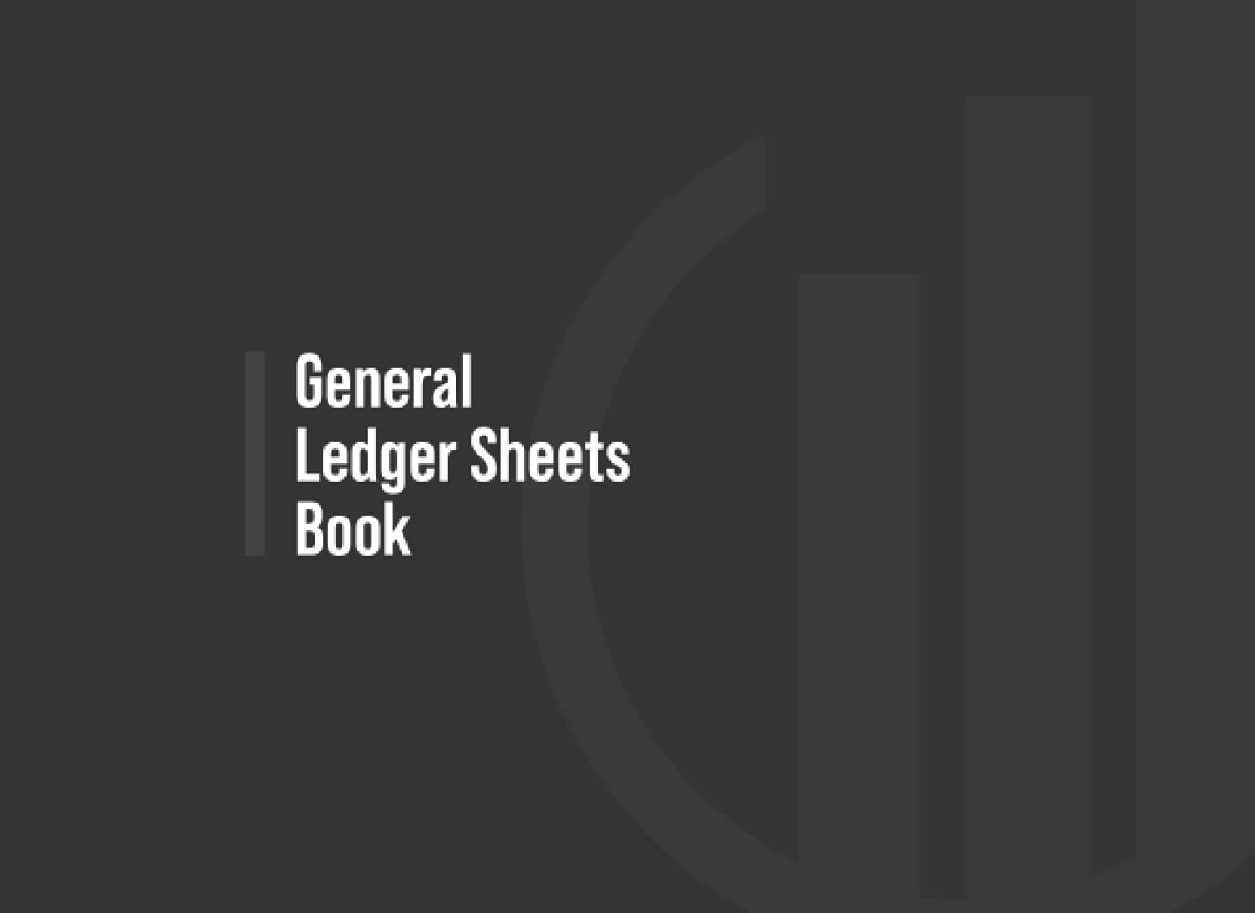 Amazon.com: General Ledger Sheets Book with 7 Columns | 100 Pages | For ...