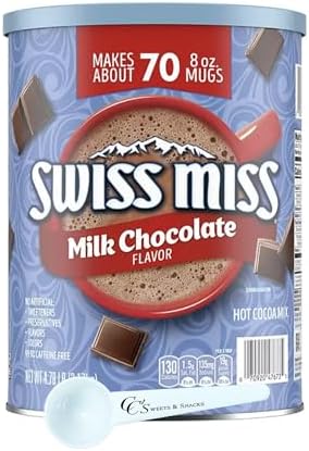 Amazon.com : Swiss Miss Milk Chocolate Hot Cocoa Mix Canister, 70 ...