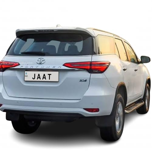 Car Number Plate with Frame customised (2Pc) Front & Back for All Four ...