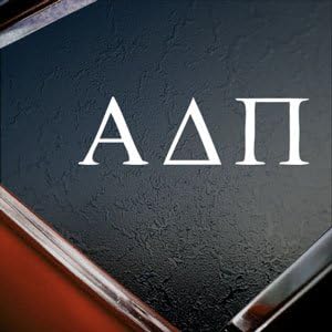 Alpha Delta Pi Sorority White Adpi White Silhouette Car Window Vinyl ...