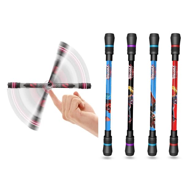 Super Hero Spinning Rolling Pen | Non Slip Coated Spinning Pen with ...