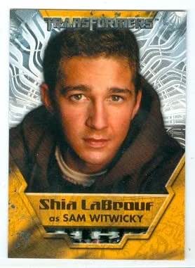 Shia LaBeouf trading card 2007 Topps Transformers #19 Sam Witwicky at ...