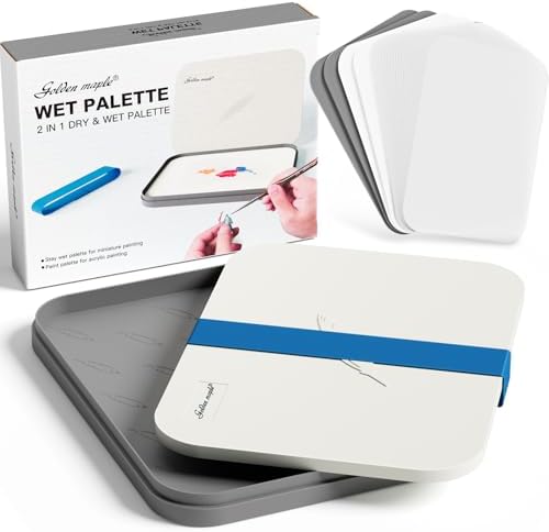 Amazon.com: Wet Pallet for Painting Miniatures - Golden Maple 2 in 1 ...