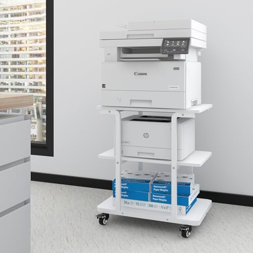 Natwind Printer Stand, 60 * 50cm Large Printer Table with Storage Shelf ...