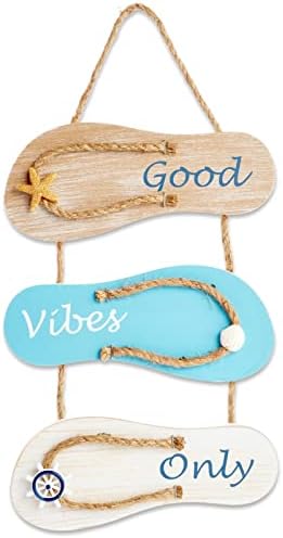 Amazon.com: Beach Wall Decor Beach Bathroom Hanging Wall Sign ...