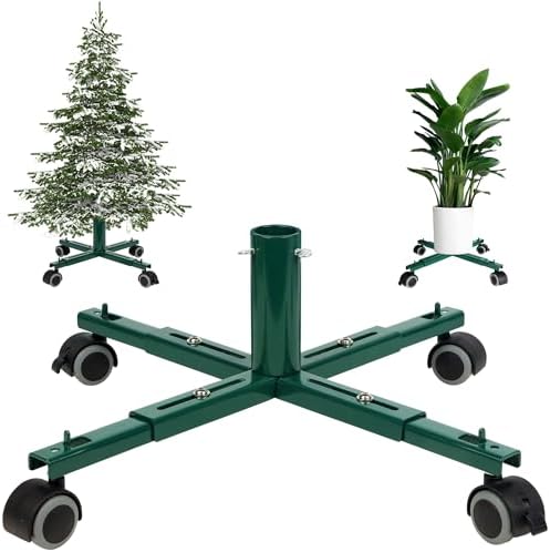 Amazon.com: ELFJOY Christmas Tree Stand with Swivel Caster Wheels for 3 ...