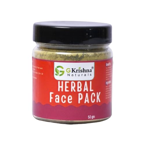 G Krishna Naturals Neem & Tulsi Powder Harbal Face Pack for Glowing ...