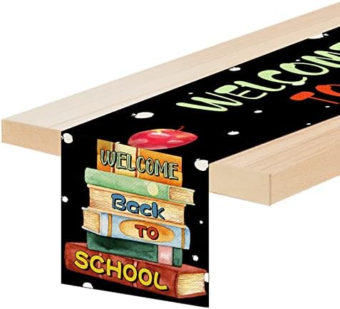 Amazon.com: Back to School Decorations First Day of School Table Runner ...