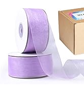 Amazon.com: Mlurcu Sheer Ribbon Organza Ribbon 1 Inch x 150Yd 6 Rolls ...