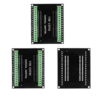 HiLetgo 3pcs ESP32 GPIO Expansion Board, 38PIN, Black, Plastic, Screw Connector, PCB Mount, GPIO ...