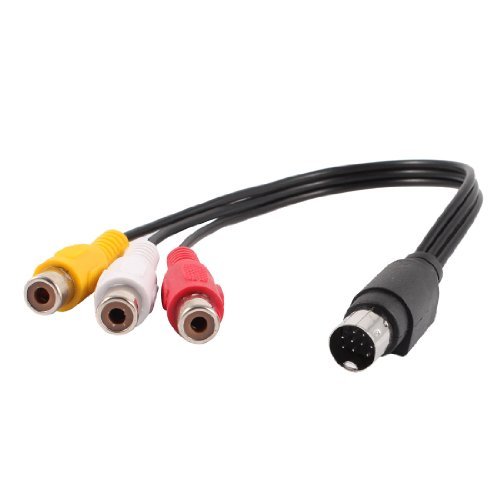 BIG BOOM® DIN 9 Pin S-Video 3 RCA Female Audio Video Sockets : Amazon ...