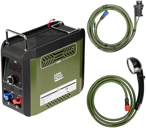 CAMPLUX Battery Powered Portable Water Heater, 1 lb On-Demand Propane ...