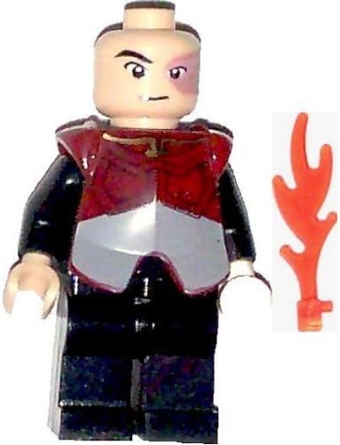 Lego Avatar Prince Zuko Complete Minifigure Minifig with Orange Fire ...