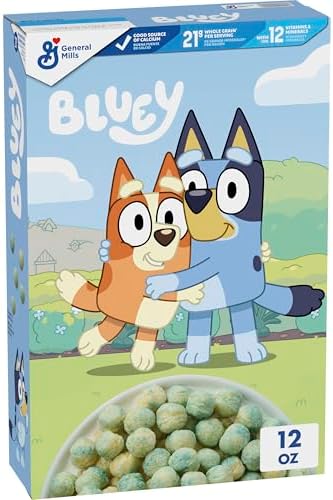 Amazon.com: Bluey Cereal, Crispy Corn Cereal Puffs, Made with Whole ...
