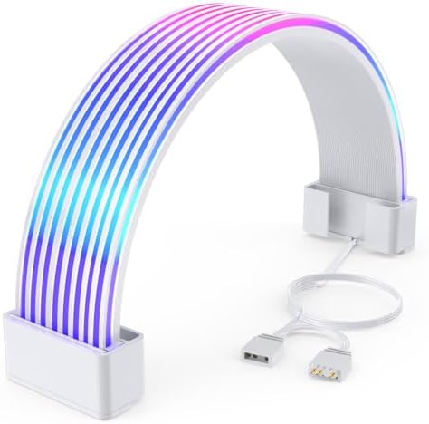 Amazon.com: Lian Li Strimer RGB PSU Cable black, 24 Pin Strimmer ...